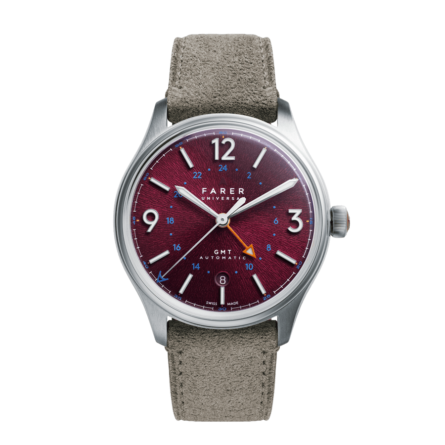 Farer EU - Discovery - 39.5mm Swiss-Made Three Hand Automatic Watch ...