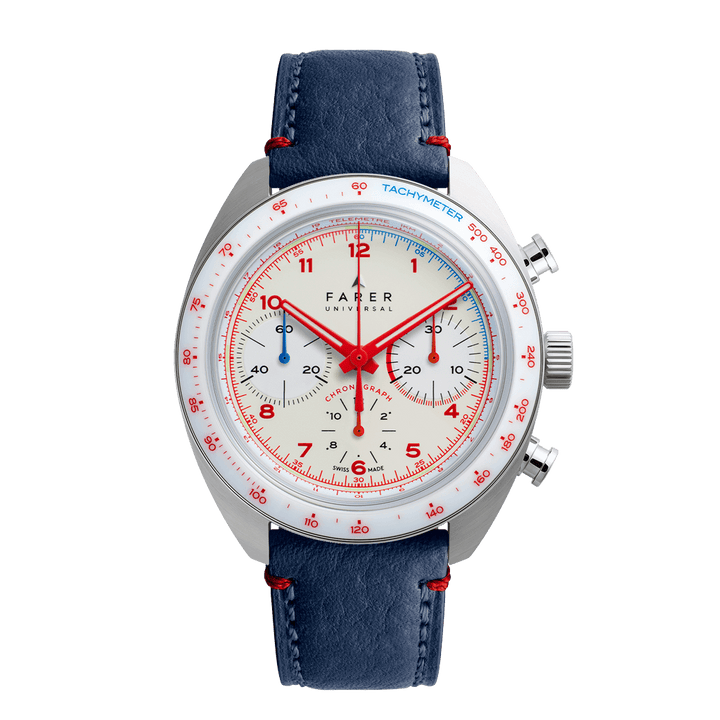 Farer EU - Discovery - 39.5mm Swiss-Made Three Hand Automatic Watch ...