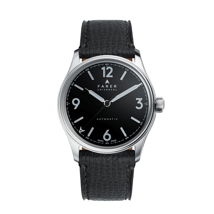 Farer EU - Halley Moonphase - 38.5mm Swiss-Made Manual Wind Watch ...