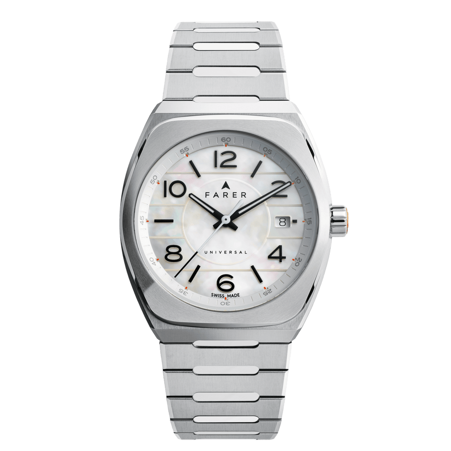 Farer EU - Discovery - 39.5mm Swiss-Made Three Hand Automatic Watch ...