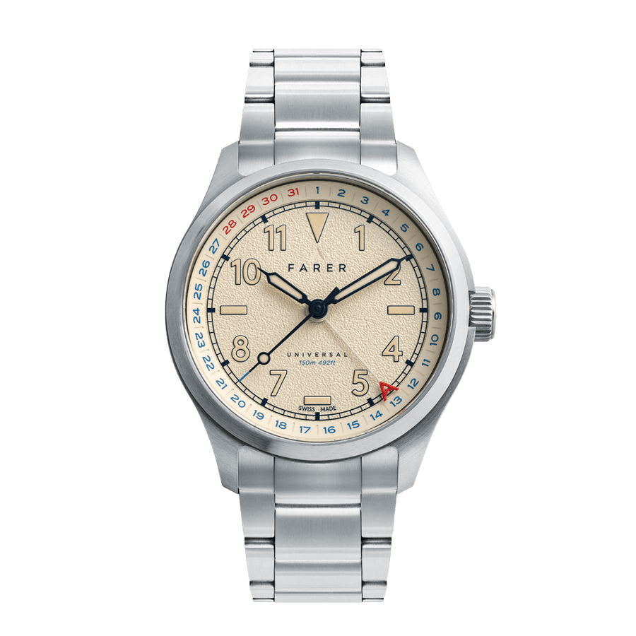 Farer EU - Halley Moonphase - 38.5mm Swiss-Made Manual Wind Watch ...