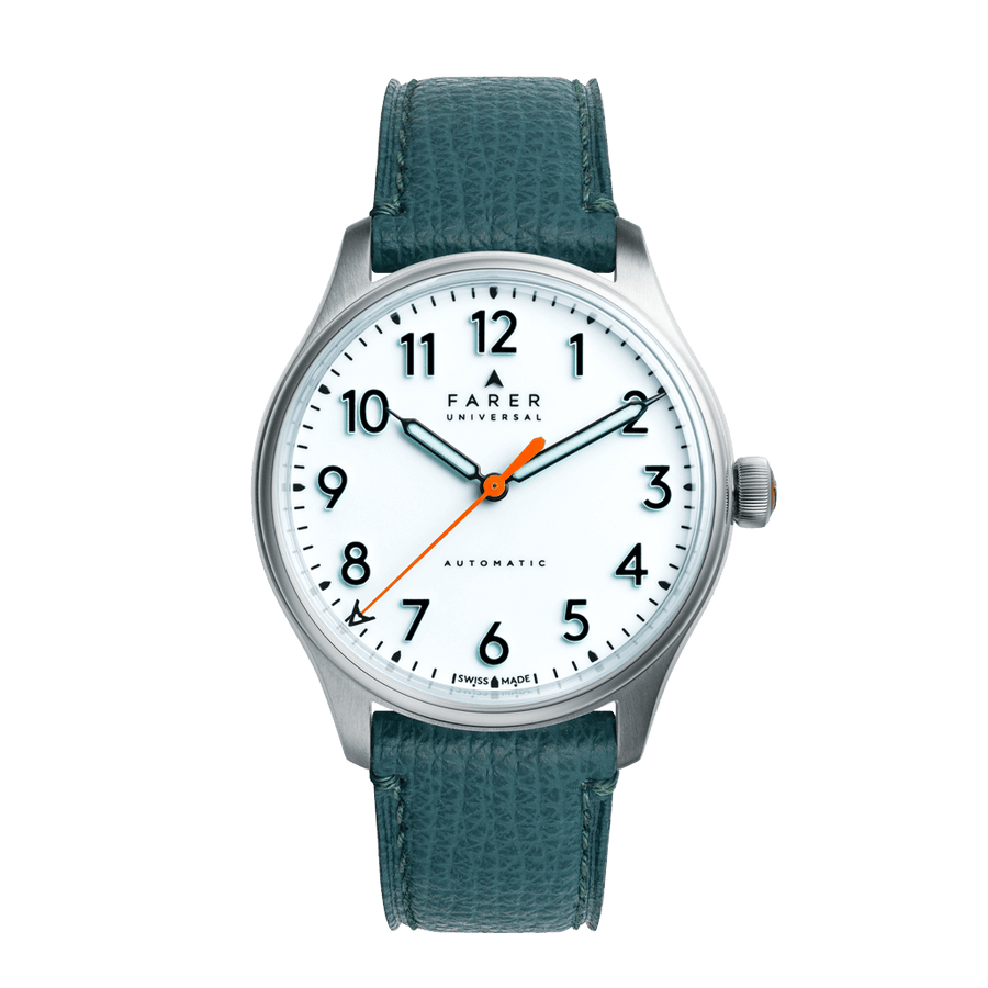 Farer EU - Discovery - 39.5mm Swiss-Made Three Hand Automatic Watch ...