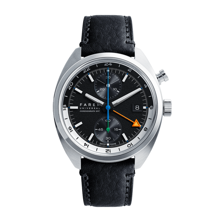 Farer EU - Discovery - 39.5mm Swiss-Made Three Hand Automatic Watch ...